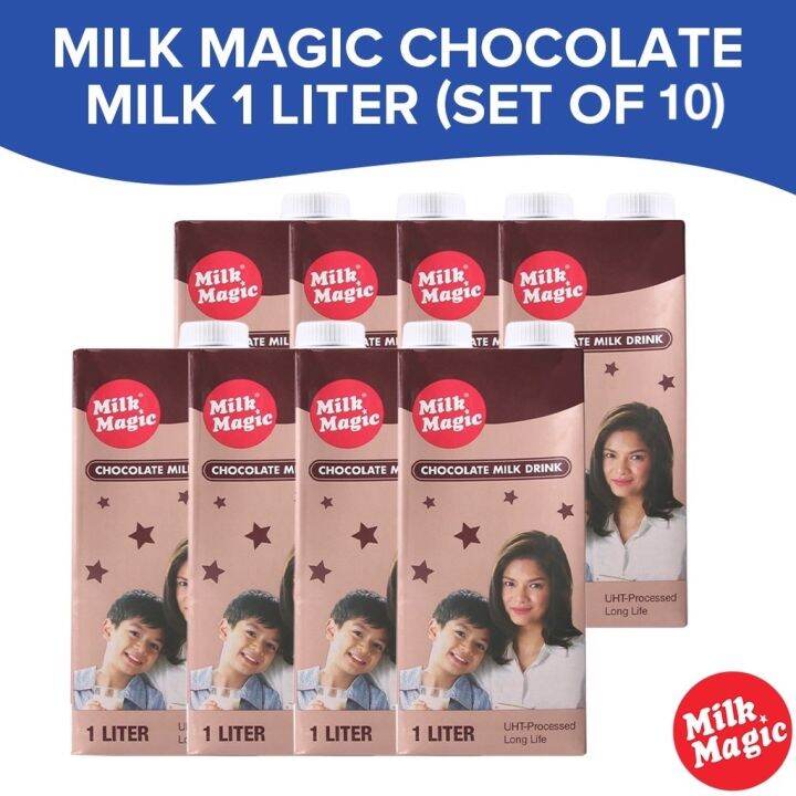 Milk Magic Chocolate Milk 1 Liter (Set of 10) - Healthy Drink Baon Pack ...