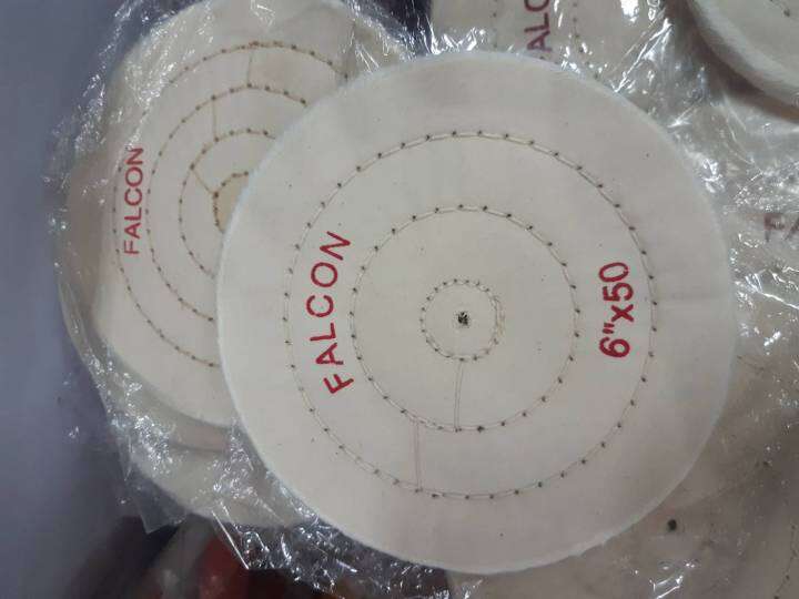 Falcon Cleaning Cloths # 6 ล้อผ้าขัดเงาขนาด 6นิ้ว แผ่นผ้า 50ชิ้น ขัด ...