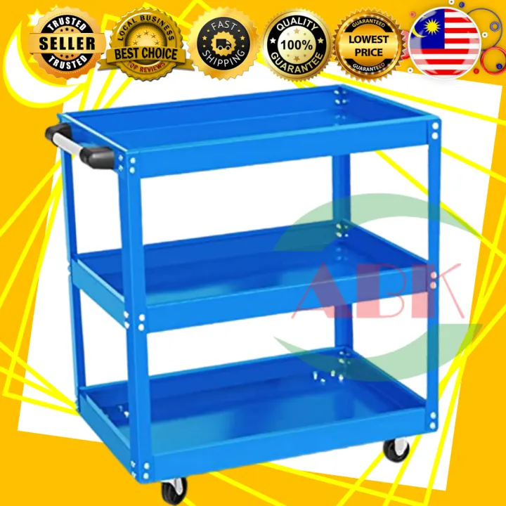 HEAVY DUTY 3 LAYERS TOOLS TROLLEY 3 LAPIS TROLI KERETA ALAT-ALATAN | Lazada