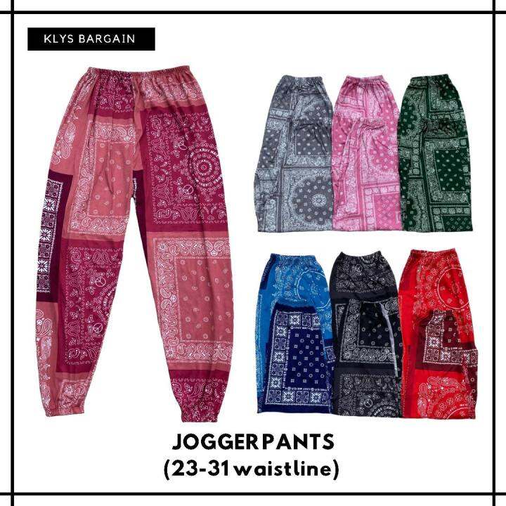 Klys Bargain | Jogger Pants For Womens | BANDANA | Assorted | Lazada PH Klys Bargain | Jogger Pants For Womens | BANDANA | Assorted | Lazada PH