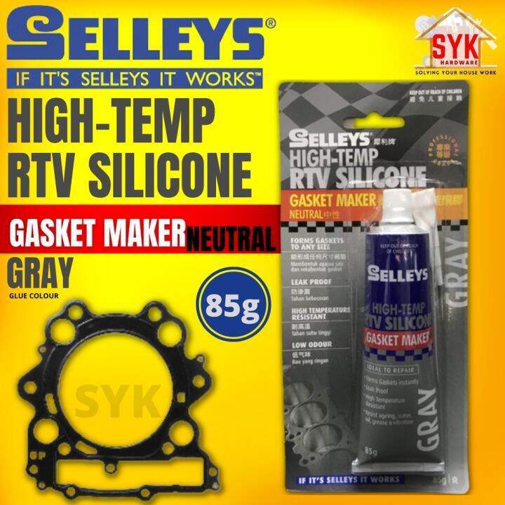 SYK SELLEYS High -Temp RTV Silicone Gasket Maker Neutral Silikon ...