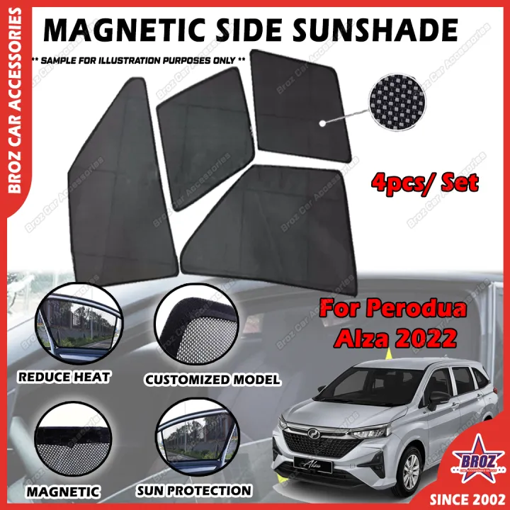 For Perodua Alza 2022 Magnetic Side Sunshade 6pcs Sun Shade Car-fit UV ...