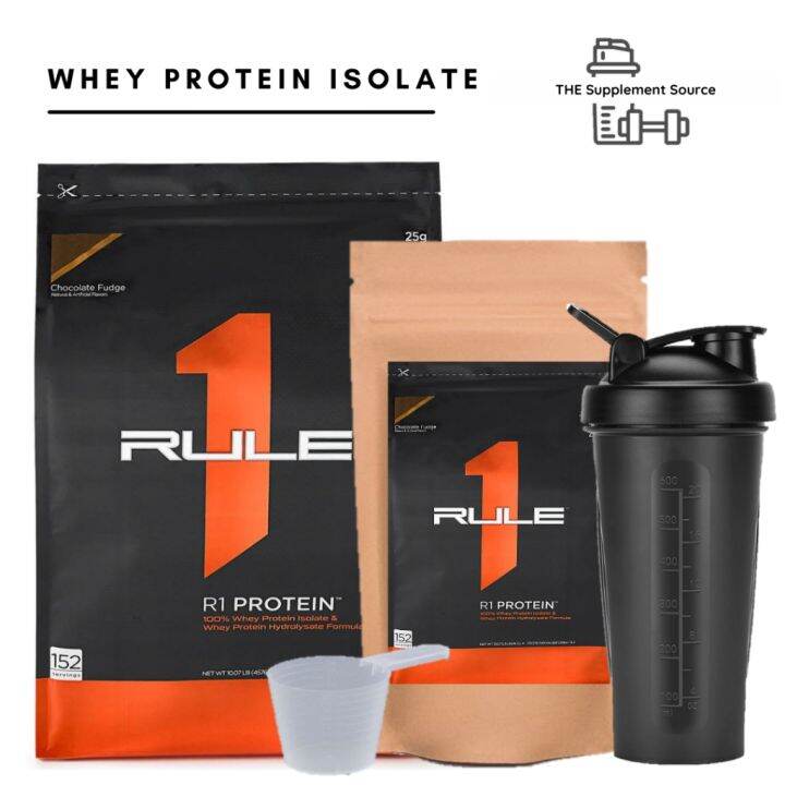 Rule 1 R1 Isolate Whey Protein with Shaker | Lazada PH