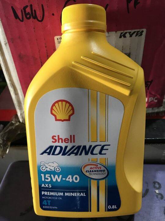 Shell Advance 4T SAE 15W-40 AX5 800ml ASLI dan MURAH!! | Lazada Indonesia