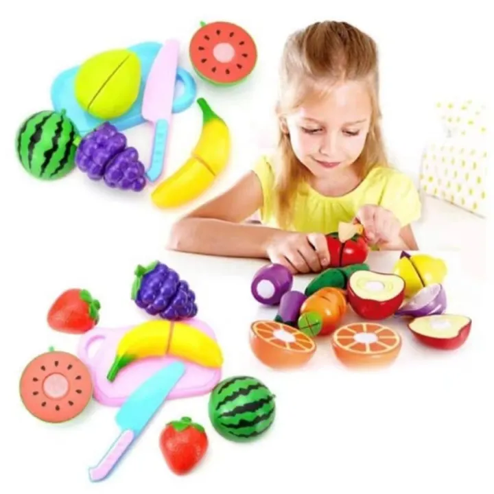 CUTTING SLICE FRUITS AND VEGETABLES TOY SET | Lazada PH