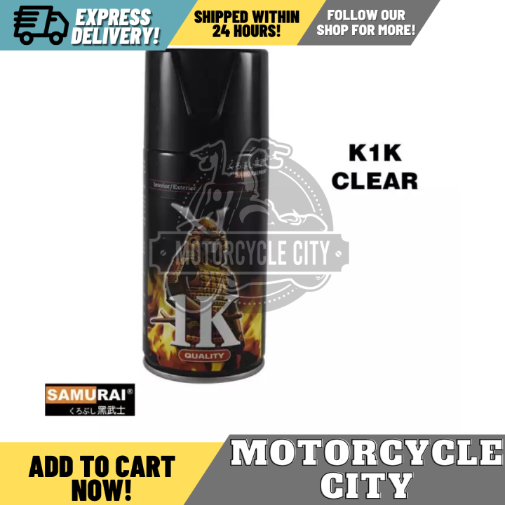 Samurai K1K Clear 1K Top Coat Spray Paint 300ml [Made in Malaysia ...