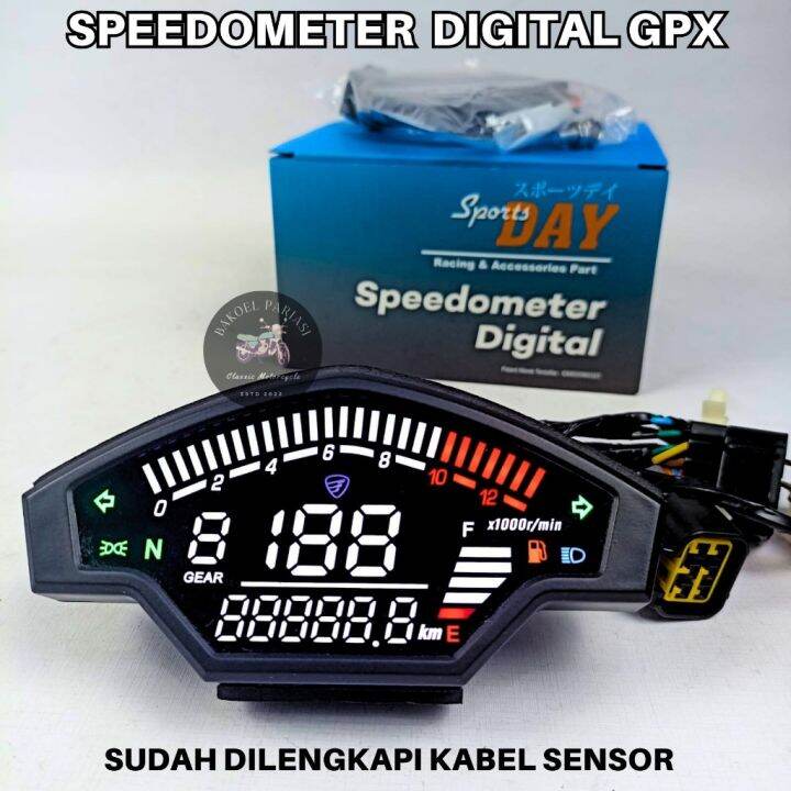 SPIDO GPX DIGITAL UNIVERSAL IMPORT SPEEDOMETER GPX FULL DIGITAL SET ...