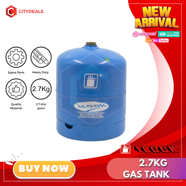LPG Tank 2.7kgs LPG Gas Tank perfect for Superkalan/Gasullete iCOOK GT27KG | Lazada PH