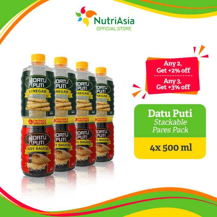 Datu Puti Stackable Pares Pack Bundle of 4 | Lazada PH