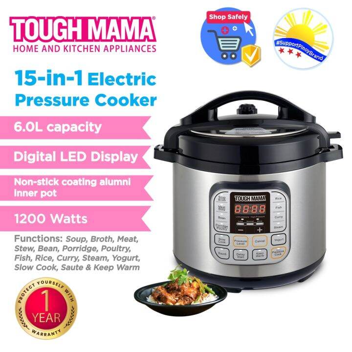 Tough Mama NTM-EPC6 15-in-1 Electric Pressure Cooker | Lazada PH