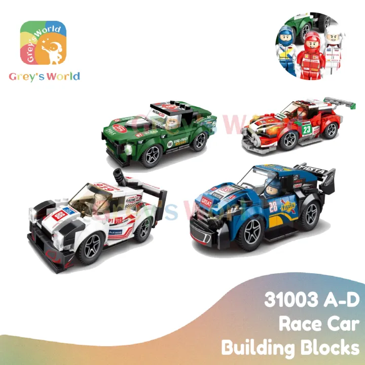 [Grey's World] Lego Car Stock Ready Lego Compatible Racing Car Building ...