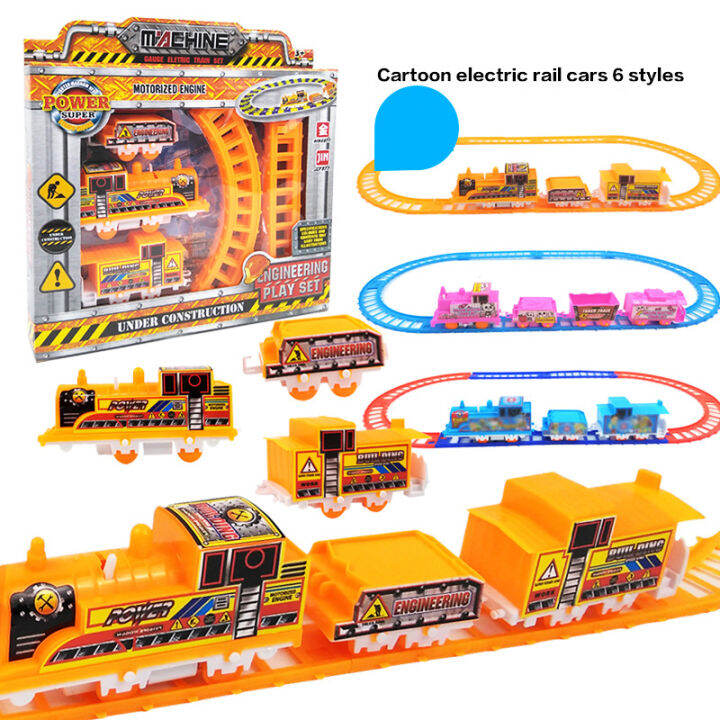 Plastic Electric Train Set for Kids with Track Set Battery Operated ...