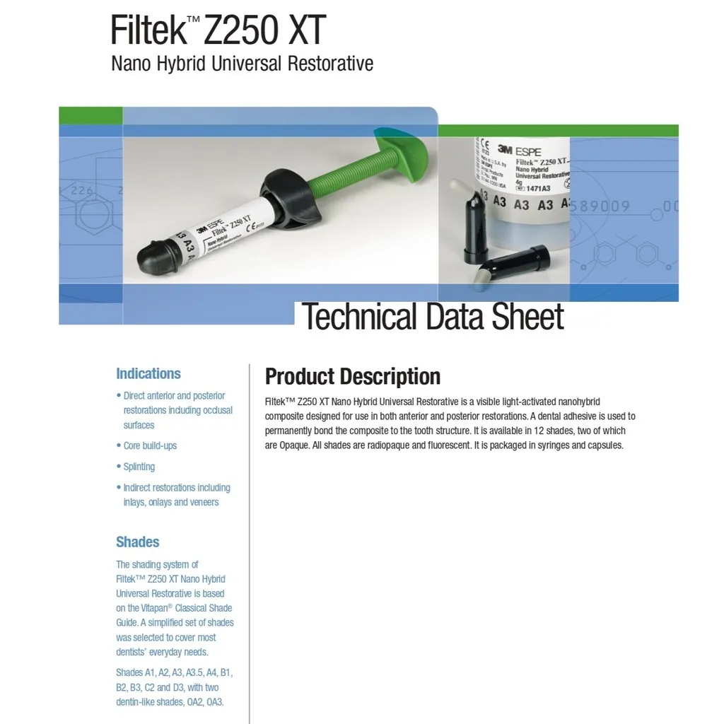 3M™ Filtek™ Z250XT Nano Hybrid Universal Restorative | Lazada PH
