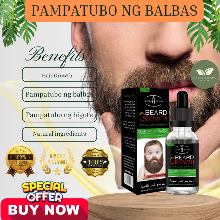Original Pampatubo ng Balbas at bigote Beauty Beard Growth oil hair ...