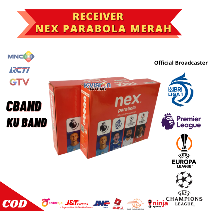 RECEIVER NEX PARABOLA MERAH ORIGINAL | Lazada Indonesia