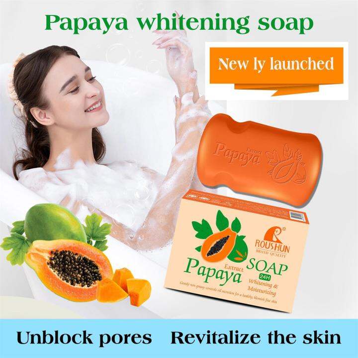 Papaya Soap 100g Skin Whitening Beauty Soap for Face & Body Anti- Aging ...
