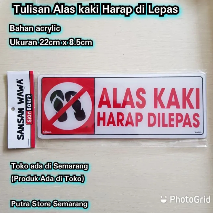 Tulisan alas kaki harap di lepas acrylic Tulisan akrilik alas kaki di ...
