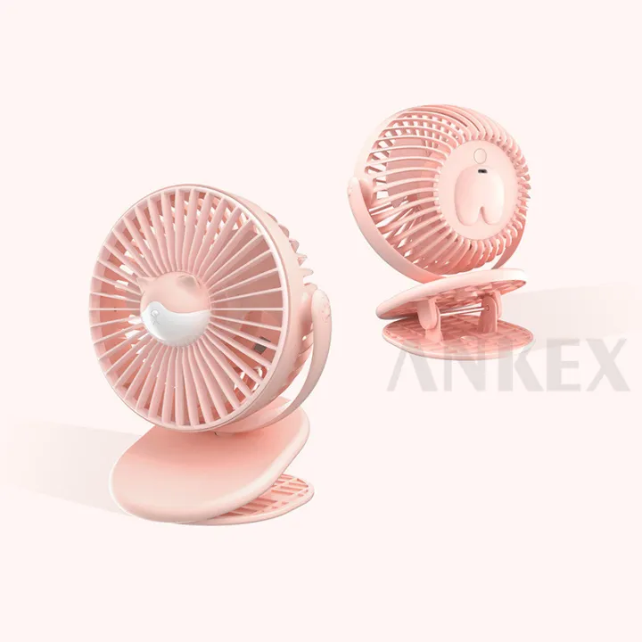 Clip Fan Rechargeable Electric Fan With Light Mini Portable ...