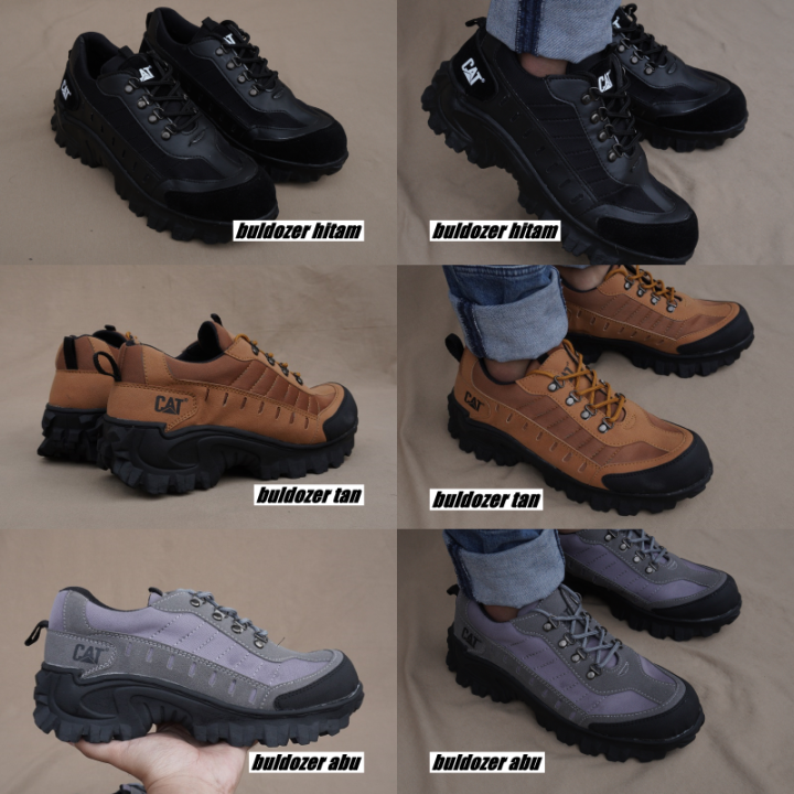 SEPATU CAT BULDOZER LOW SEPATU BOOTS SAFETY PRIA UJUNG BESI - Bisa ...