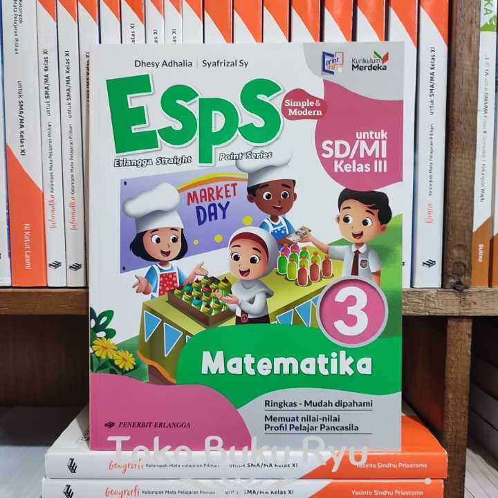 Buku Esps Matematika Kelas 3 SD Kurikulum Merdeka Erlangga | Lazada Indonesia