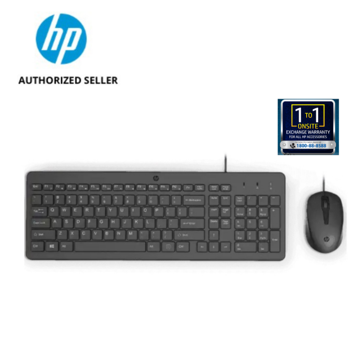 HP 150 USB Wired Keyboard and Mouse Combo (240J7AA) | Lazada