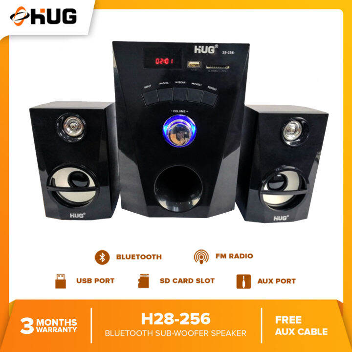 HUG H28-256 2.1 Channel Bluetooth Home Theater Multimedia Speaker ...