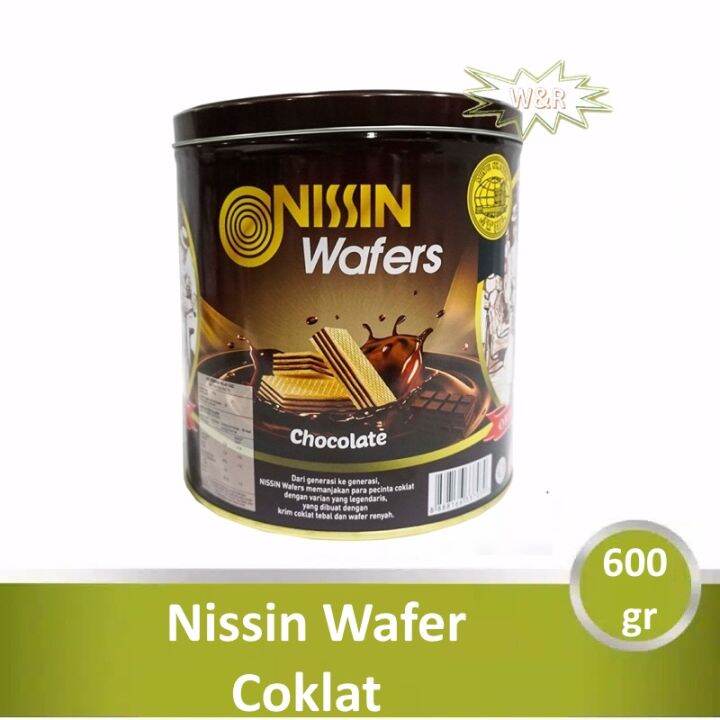 Nissin Wafer Kaleng Rasa Coklat Wafer Chocolate 600 gram | Lazada Indonesia