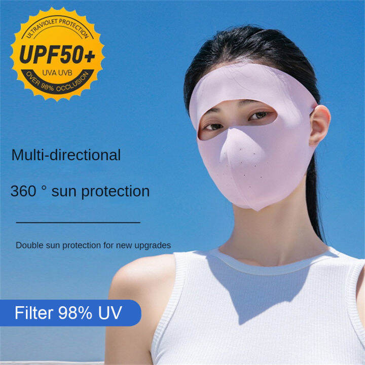 PROFESSPORT RS Summer Ice Silk Sunscreen Mask Full Face Sun Protection ...