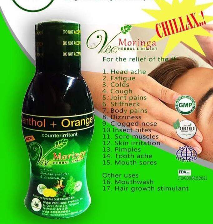 V Moringa Herbal Gel Menthol + Orange Oil New Packaging | Lazada PH