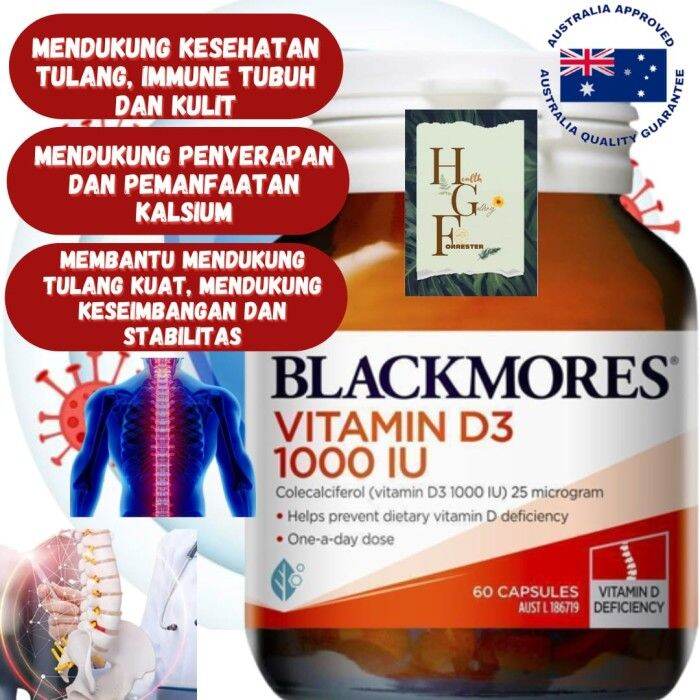 blackmores vitamin d3 1000iu 60 capsules (K2B4) vitamin d3 200 iu ...