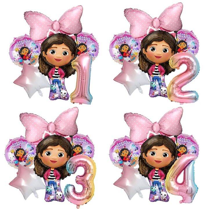 Gabby Dollhouse Birthday Party Balloons Gabbys Dollhouse Birthday Decor