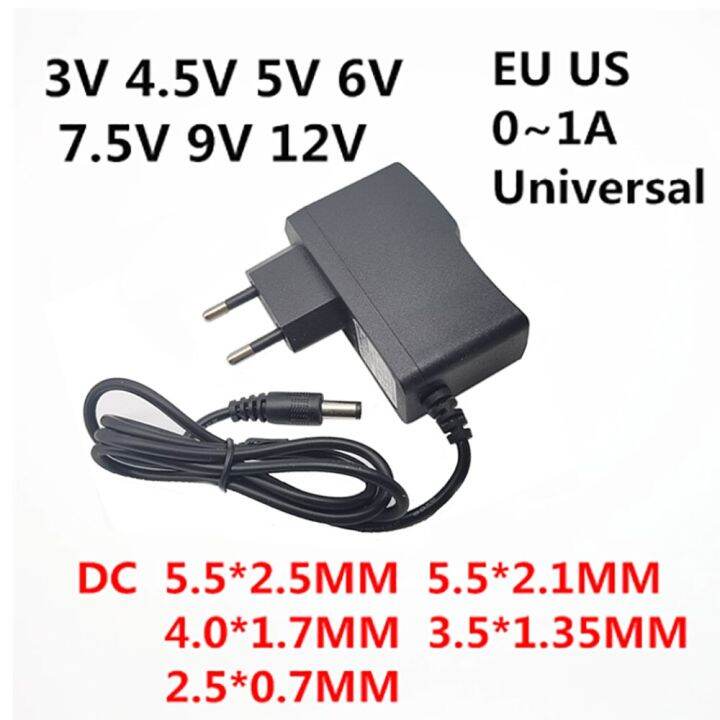 AC 110-240V DC 3V 4.5V 5V 6V 7.5V 9V 12V for 0.5A 1A LED light strip ...