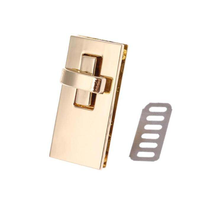 Metal Rectangle Shape Clasp Turn Locks Twist Lock DIY Handbag Shoulder ...