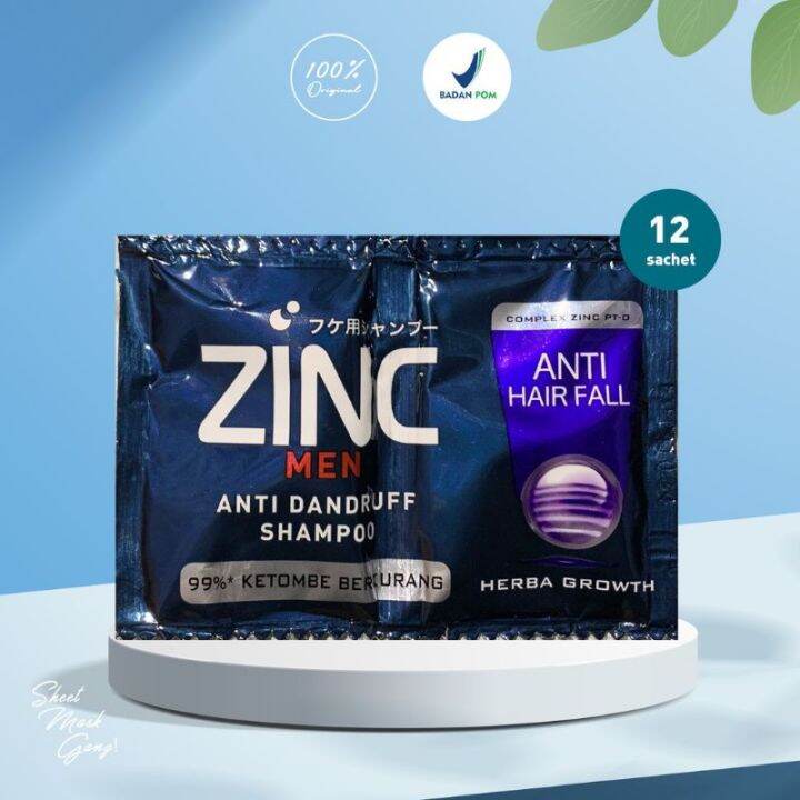 SHAMPO ZINC 1 RENCENG ISI 12 SACHET FULL MURAH | Lazada Indonesia