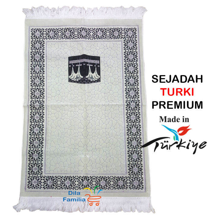 Sejadah Turki Putih Nikah Hantaran Kahwin Hadiah Tunang Corak Kaabah ...