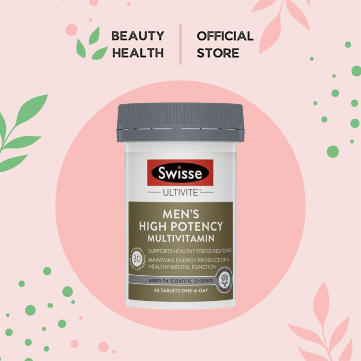[SG l Authorized] Swisse Ultivite Men's High Potency Multivitamin 40 Tabs - EXP 05/23 ...