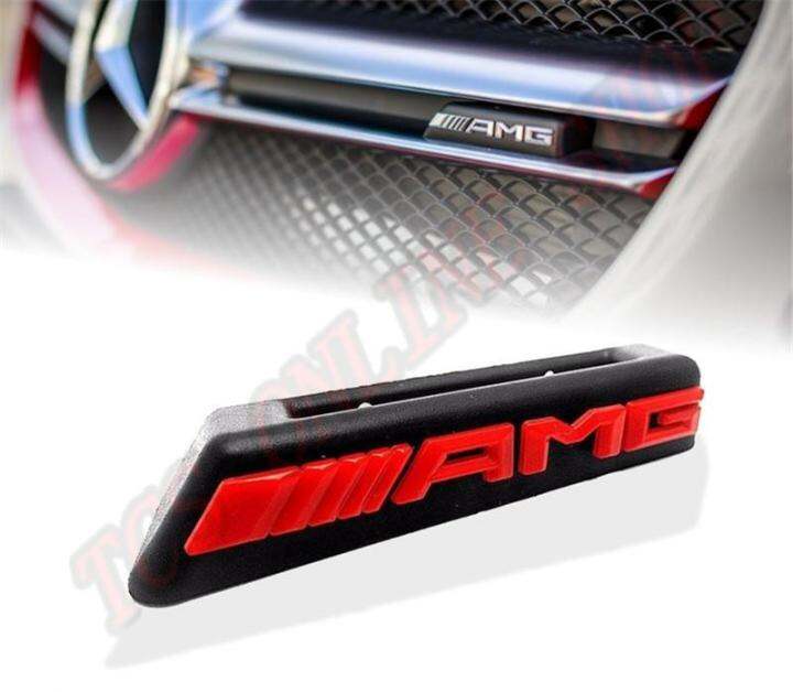 Mercedes benz A45 C63 GLA, GLE, MlL A B C E Class AMG FRONT GRILL LOGO ...