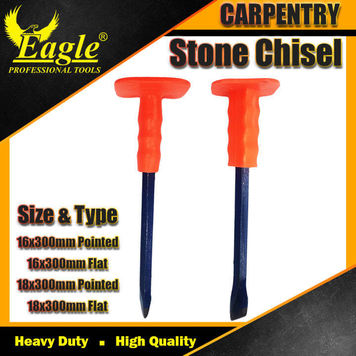 Eagle Stone Chisel POINTED/FLAT TYPE HEAD 16x300MM/18X300MM | Lazada PH