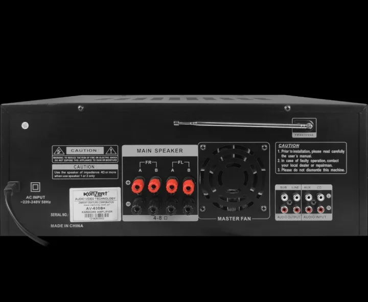 KONZERT AMPLIFIER MODEL AV-630B+ | Lazada PH