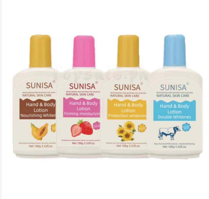 SUNISA HAND AND BODY LOTION MOISTURIZING AND WHITEING FOR YOUR SKIN NATURAL SKIN CARE 100g ...
