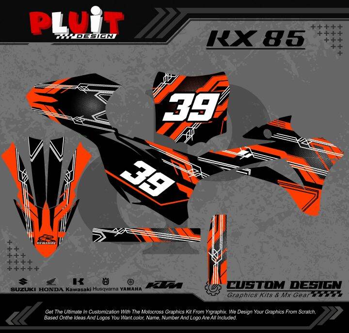 Decal Sticker Striping Variasi Fullbody Cross Trail Bebek Standar GTX ...