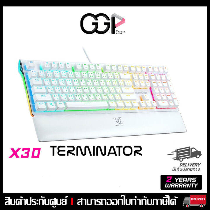 🔥คีย์บอร์ดเกมมิ่ง🔥Nubwo X30 Terminator RGB mechanical keyboard ดีไซด์ ...