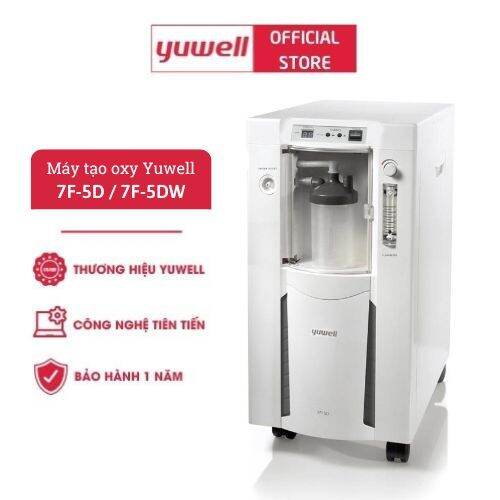 Máy tạo oxy Y tế tại nhà Yuwell 7F-5D/7F-5DW - Oxy tinh khiết đạt tiêu chuẩn y tế 93% - Lưu ...