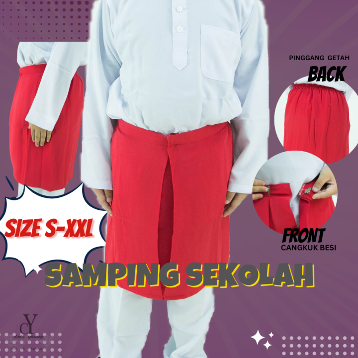 CY 346BM (S-XXL) SAMPING SAMPIN SEKOLAH AGAMA TAHFIZ PINGGANG SEPARUH ...