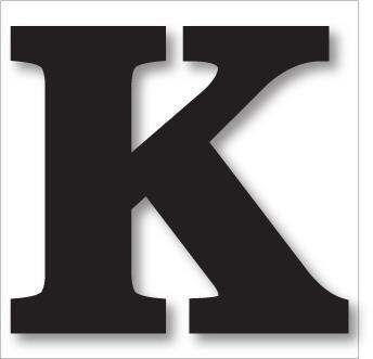 ALPHABET K BLACK ACRYLIC LASER CUT LETTERING - ALPHABET AND NUMBER ...