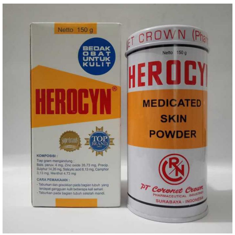 HEROCYN MEDICATED SKIN POWDER - Bedak Obat Untuk Kulit | Lazada