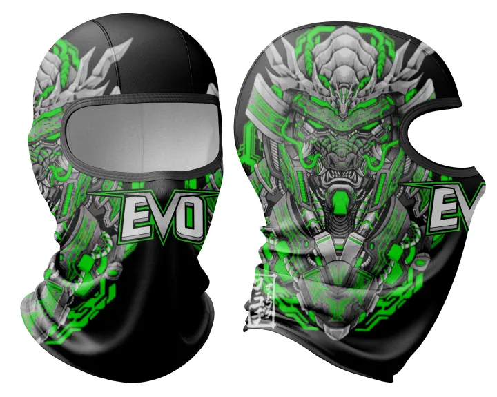 Motor riding gear evo B04 dragon balaclava full sublimation high ...