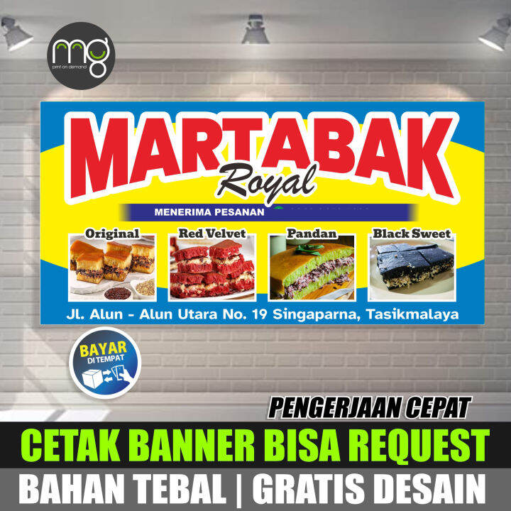 Spanduk warung martabak manis dengan Desain yang Bisa Request dan ...