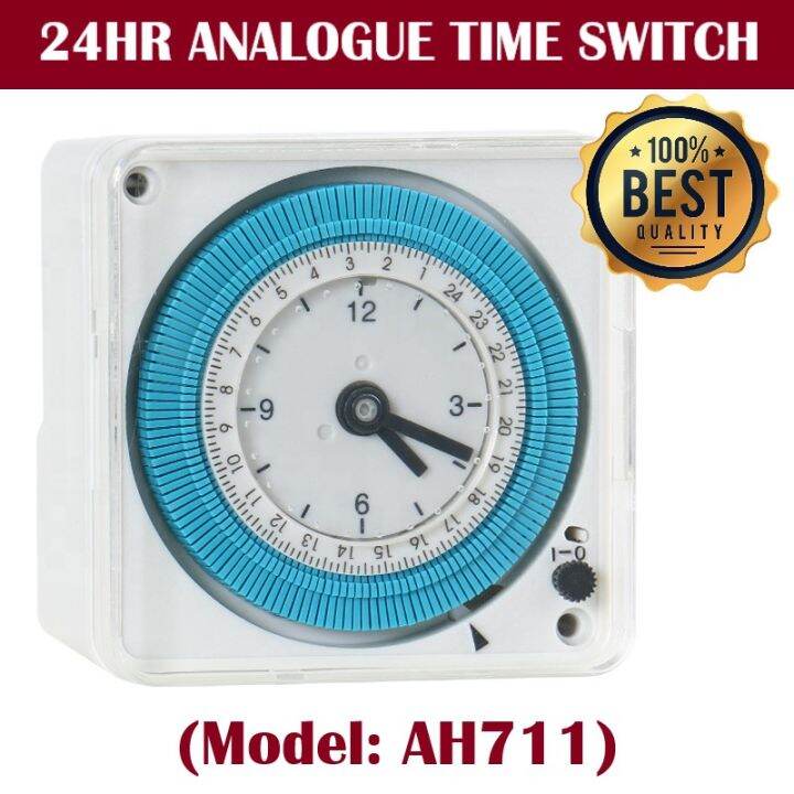 READY STOCK 24hr Time Switch / Analogue Timer Switch (Model: AH711 ...