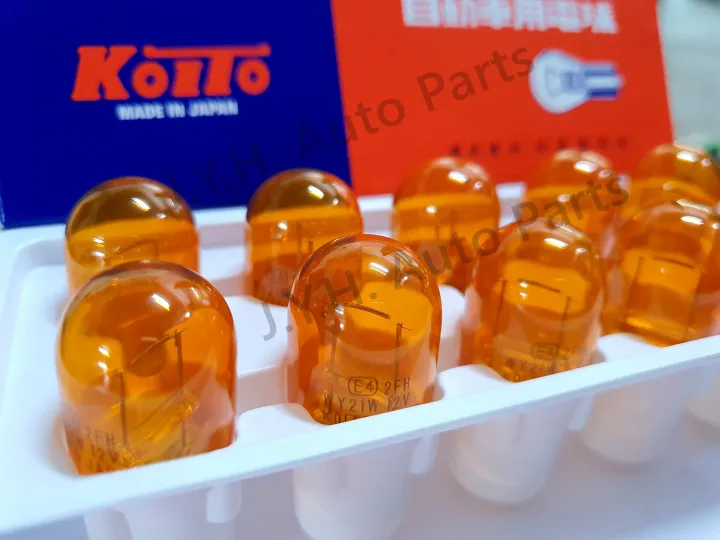 Original Japan Koito Bulb T20 Amber Signal 12V T20 WY21W 7440 1870A ...